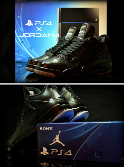 索尼合作款PS4主机Air Jordan 4球鞋公布_飞翔下载